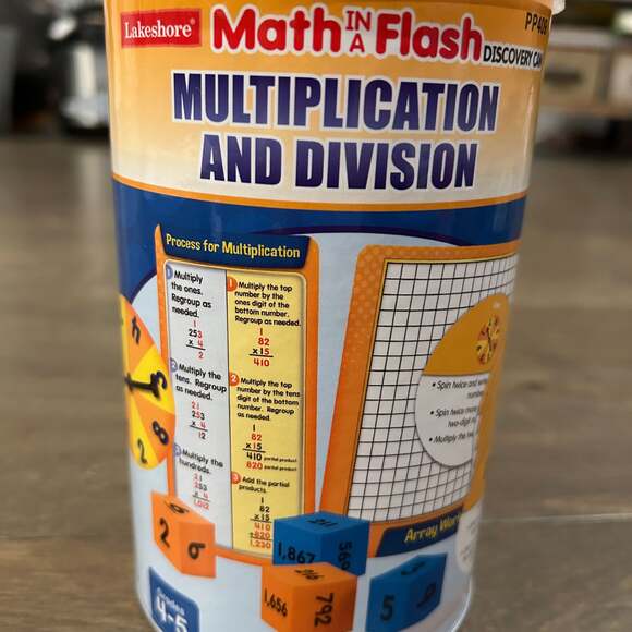 Lakeshore | Toys | Lakeshore Math In A Flash Multiplication Division ...